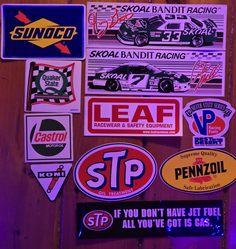 VINTAGE NASCAR RACING DECALS RACE TRACKS LOCAL TRACKS LOCAL DRIVERS ...