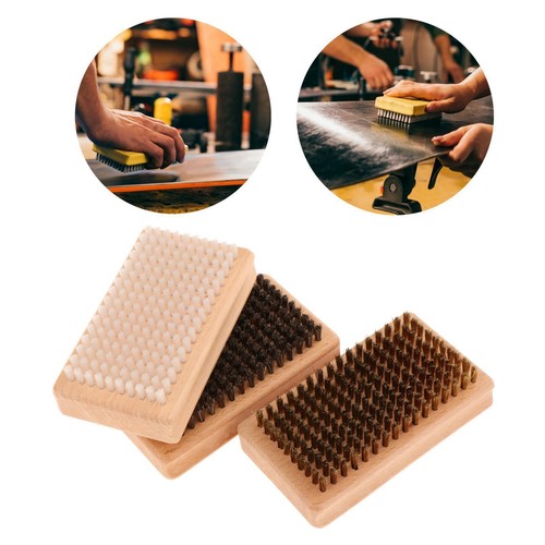 3x Snowboard Wax Brush Kit Skiing Board Brush Set for Travel Snowboard ...