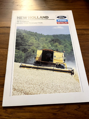 New Holland TX32 TX34 TX36 Combine Brochure FCCA | eBay