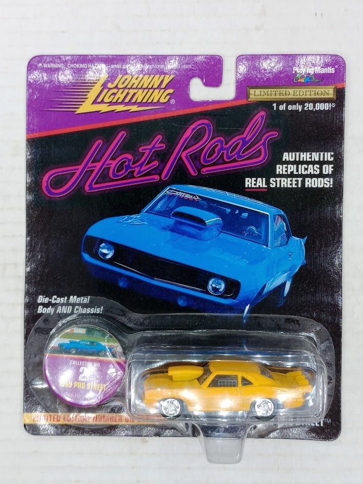 Johnny Lightning #2 Hot Rods 1969 Pro Street Chevy Camaro MOC Tom ...