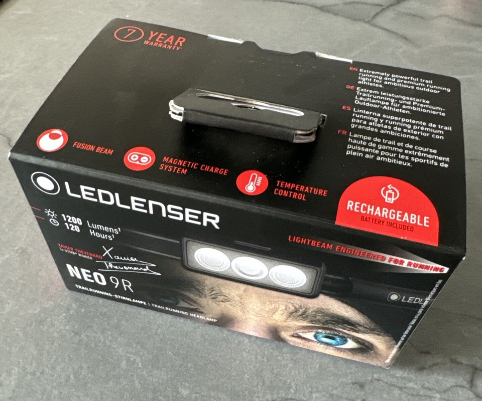 Ledlenser NEO9R Rechargeable 1200 Lumen LED Running Head Torch with ...