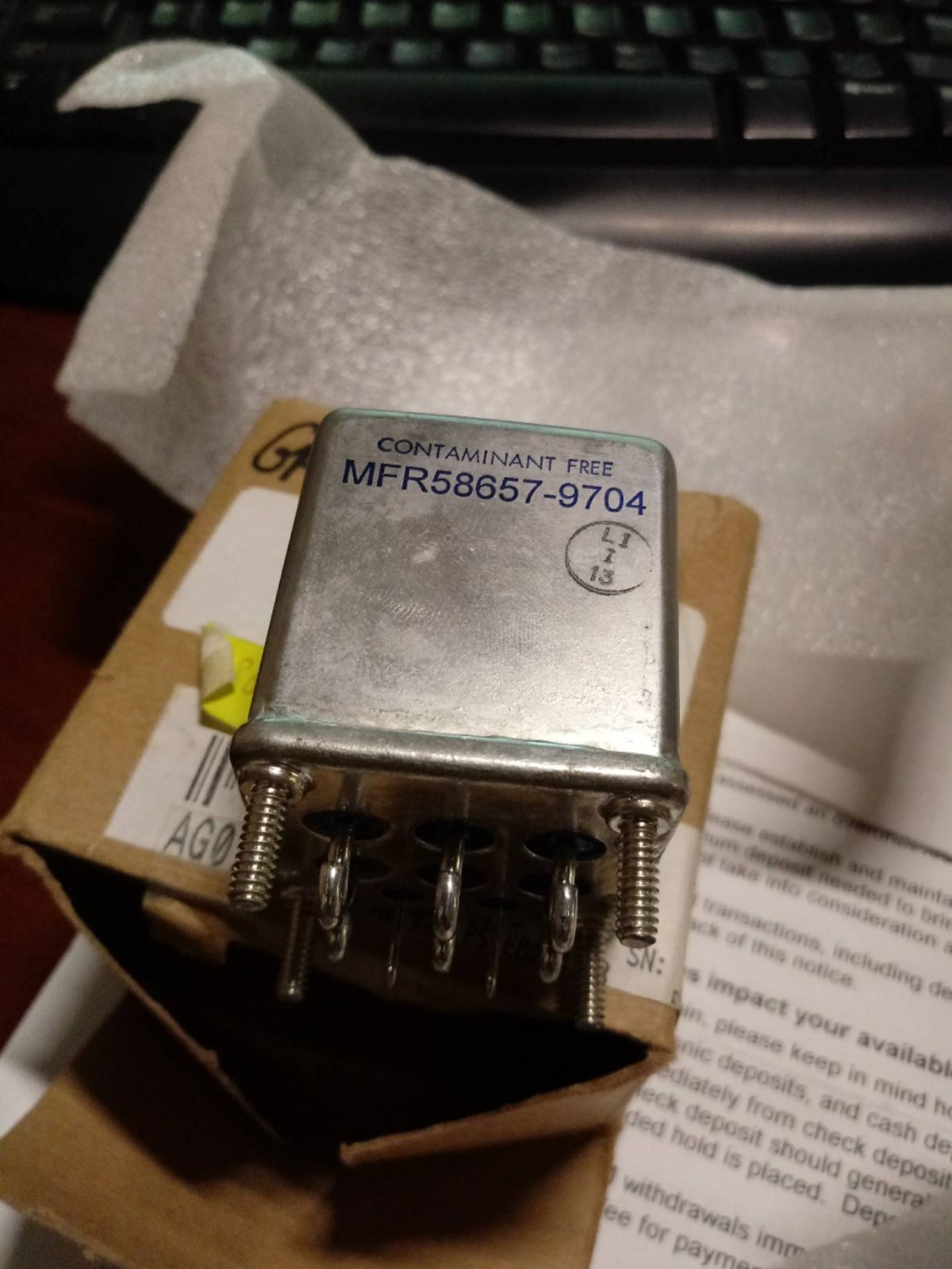 9324-8214, (Leach International) Cessna Relay MS27418-1B, New | eBay