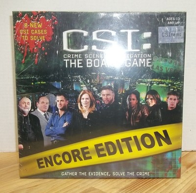 CSI: Crime Scene Investigation The Board Game Encore Edition New ...