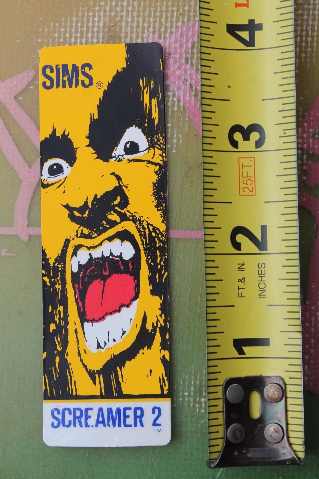 SIMS Screamer 2 Pro Model Skateboard Vintage Neon 80's Skateboarding ...