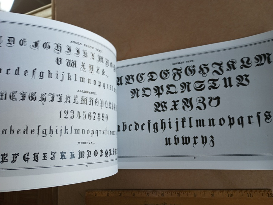 Allen Boyce (1878) Art of Lettering + Sign Painter's Manual * Alphabets ...