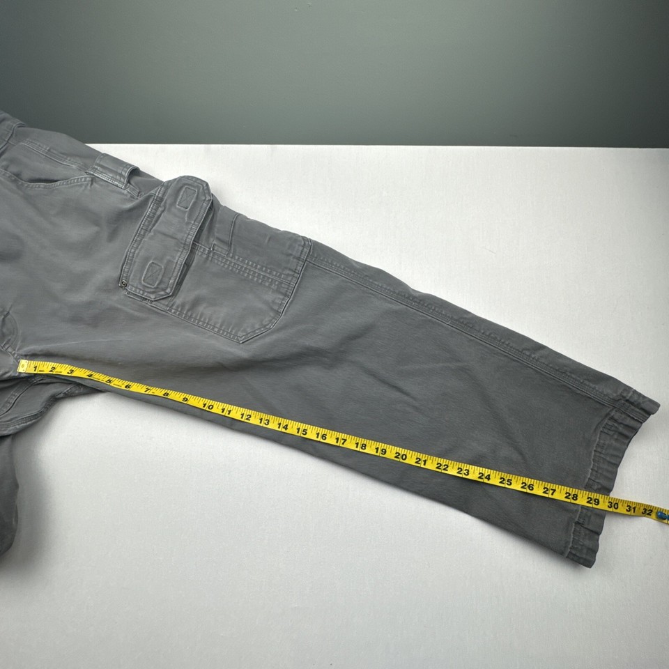 Duluth Trading Flex Fire Hose Relaxed Cargo Pants Mens Gray Workwear ...