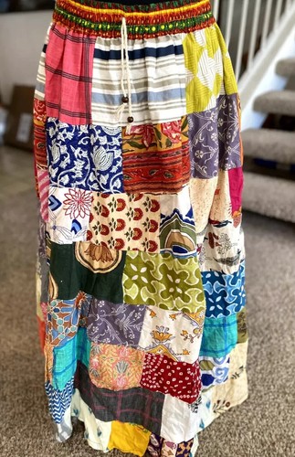 Cotton Boho Hippie Handmade Patchwork Multi Color Women's Skirt Gypsy Patchwork | eBay