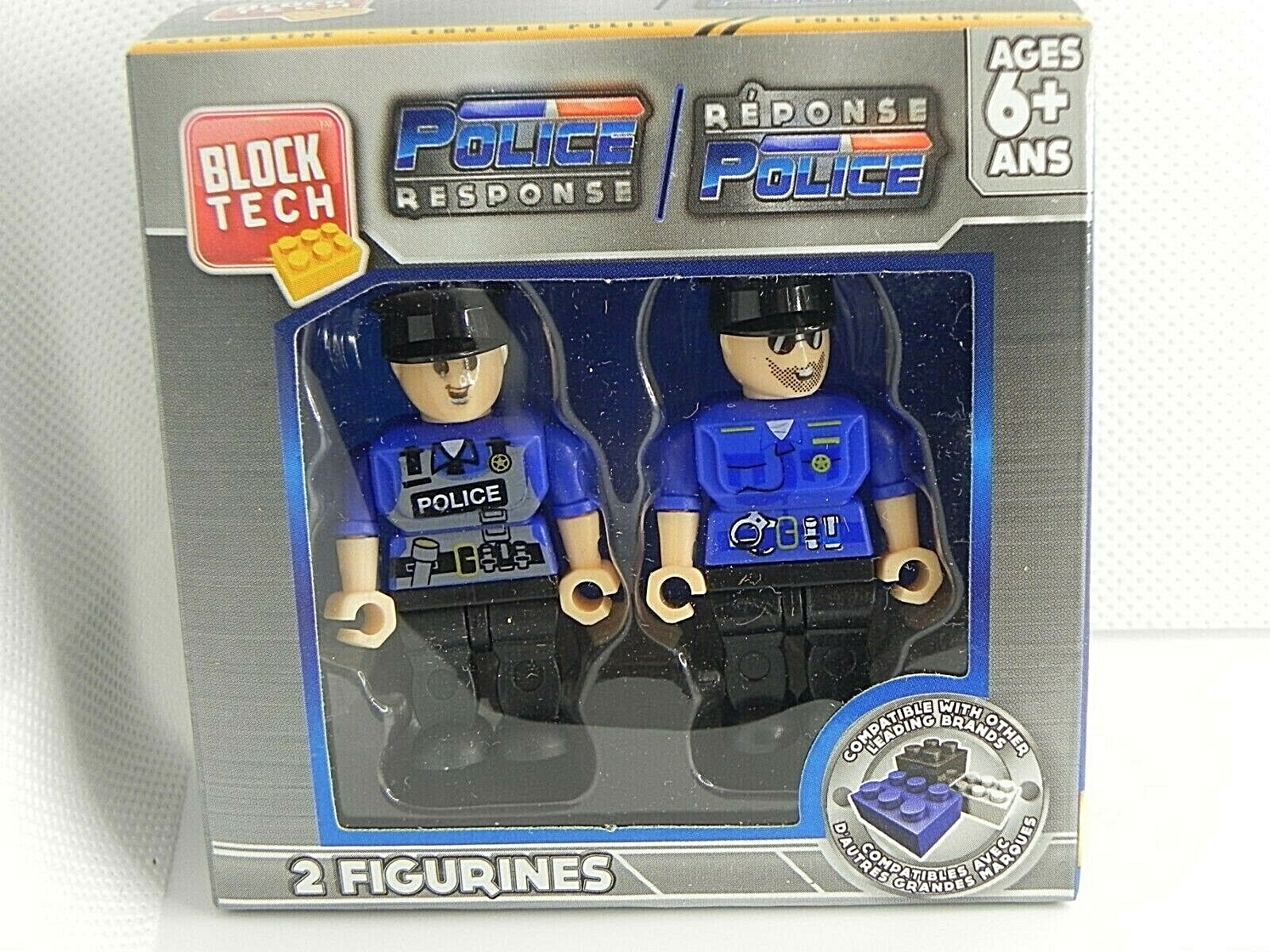 BLOCK TECH Police Response 2 Figurines NEW IN BOX Compatible with LEGO ...