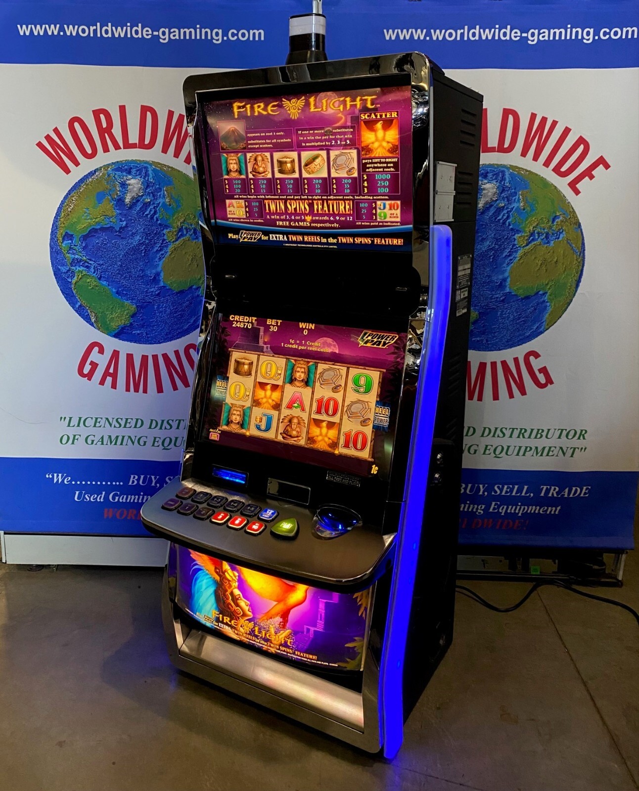 Aristocrat Mark VII Viridian Widescreen Fire Light | eBay