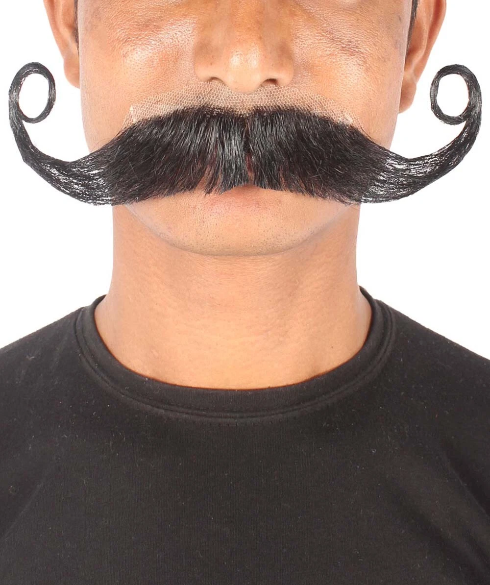 Real Curly Mustache