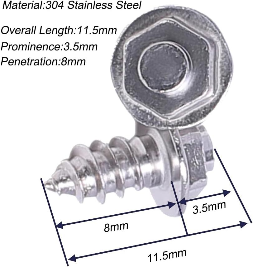 26pcs Wading Boot Studs for Felt Or Rubber Sole,Screw-in Studs for ...