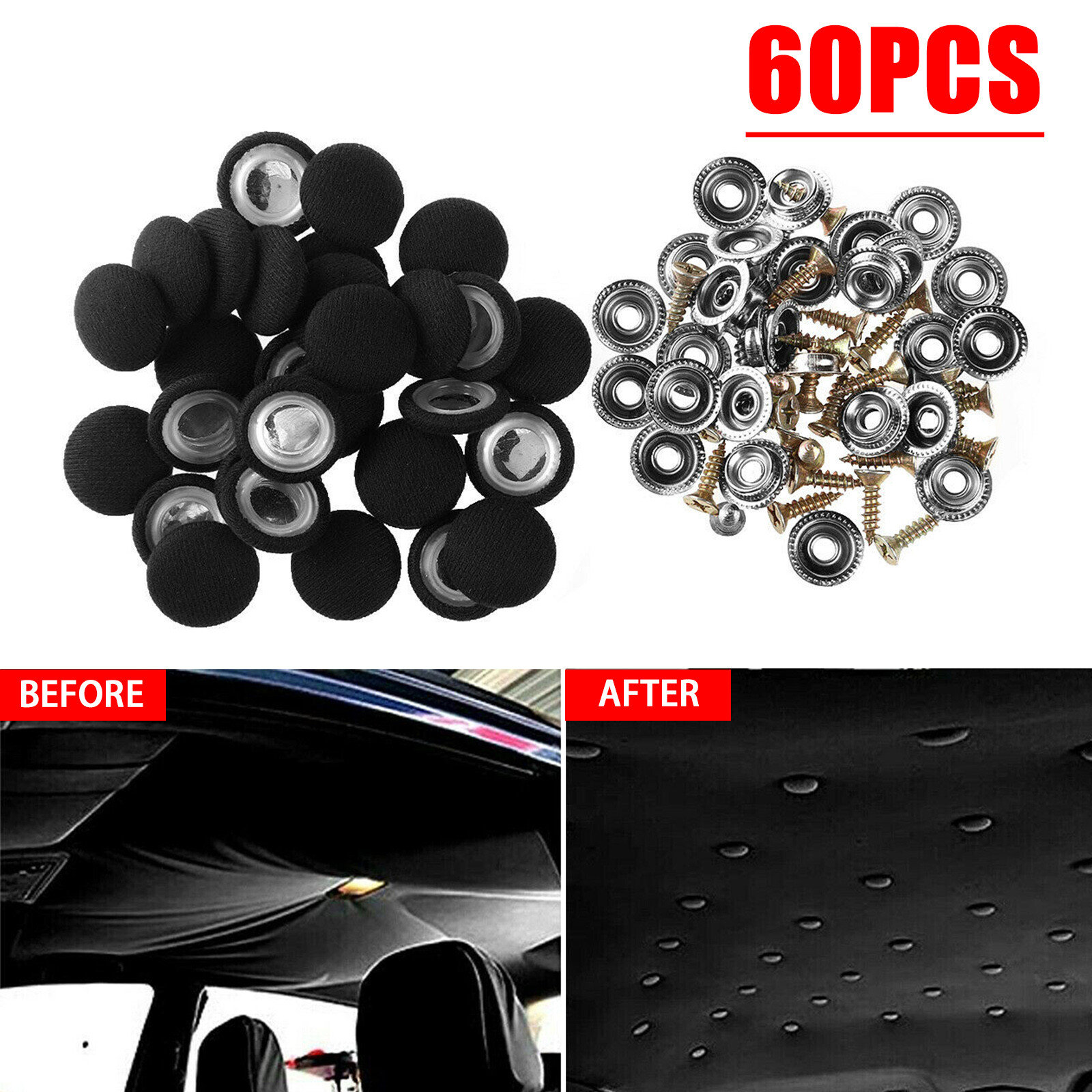 Interior Car Roof Buckle Snap Fixing With Screws For Repair Headliner ...