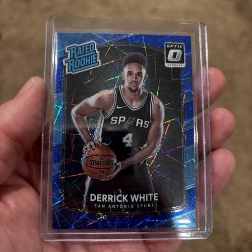 2017-18 Donruss Optic Blue Velocity Derrick White Rookie #172 | eBay
