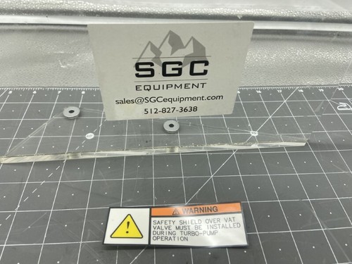 Lam Research Label Warning Safety Shield Must Be In PN: 785-025498-001 ...