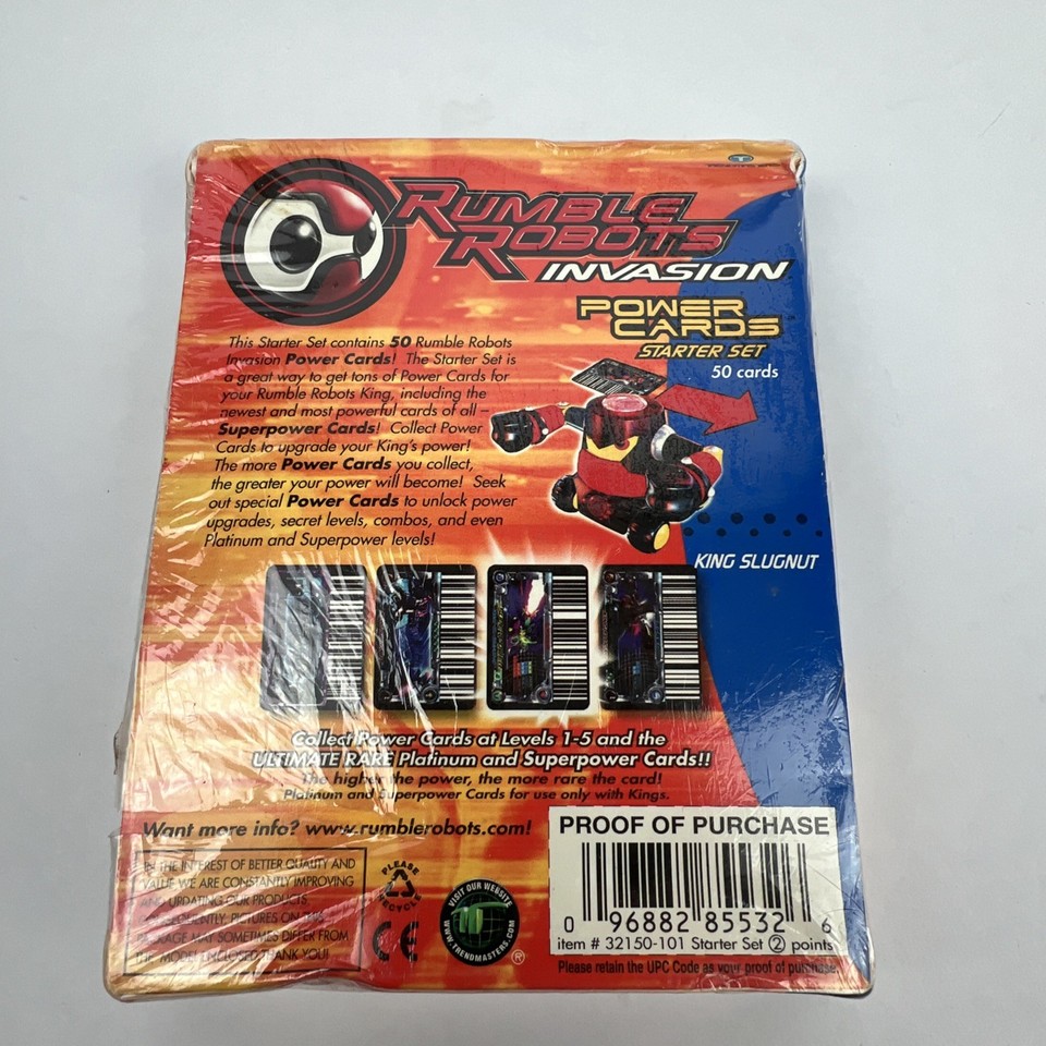 Rumble Robots Invasion Power Cards Starter Set 50 Cards - New Sealed | eBay
