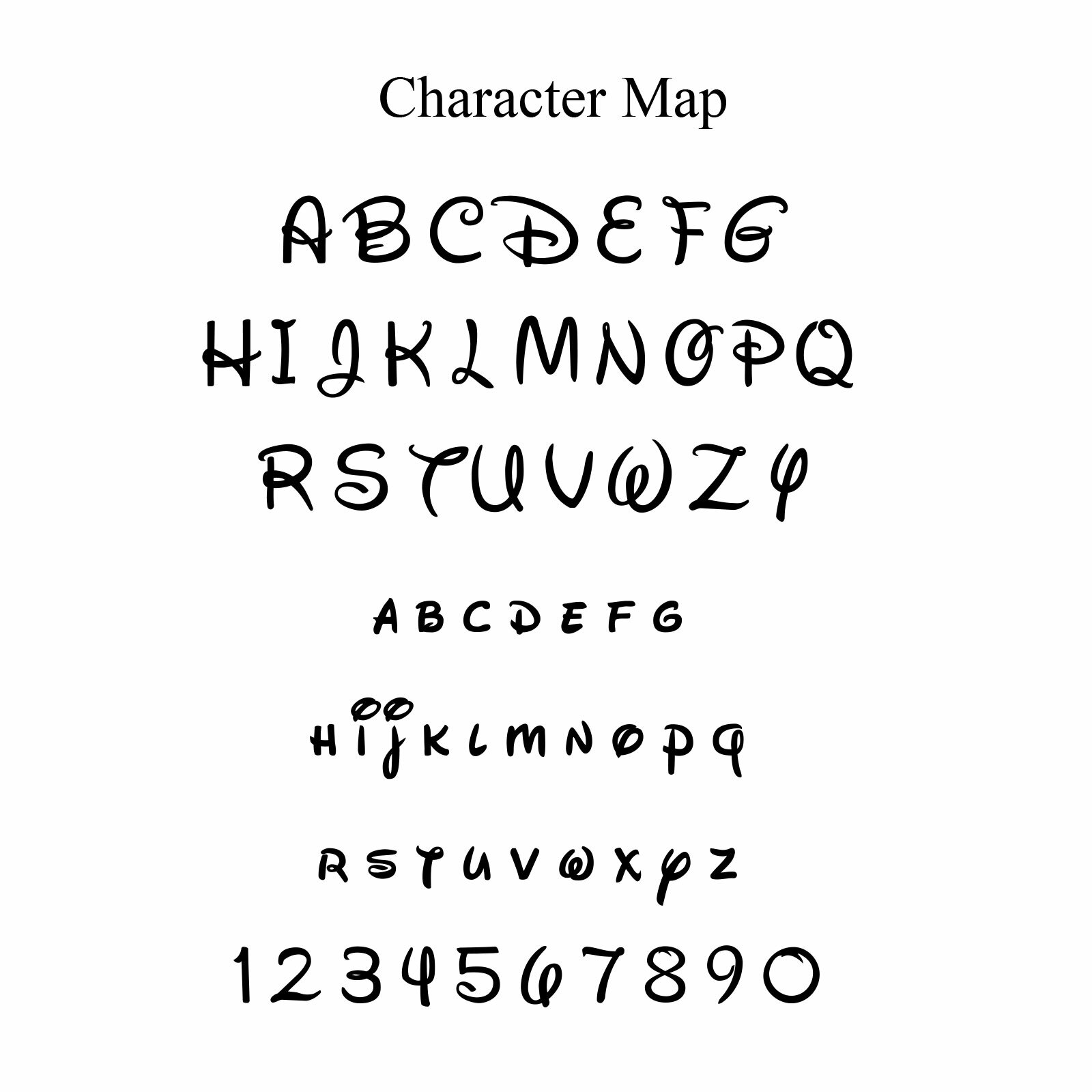 WALTER DISNEY FONT WOODEN MDF LETTERS & NUMBERS IN SIZES 2-3-4-5-6-7-8 ...