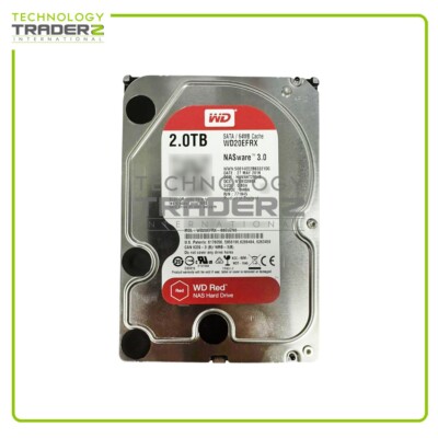 ** WD20EFRX Western Digital Red 2TB 5.4K SATA 6Gbps 64MB 3.5” Hard ...