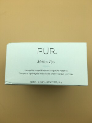 PuR MINERALS Mellow Eyes Hemp-Derived Eye Patches, Helps Reduce Puff 30 ...