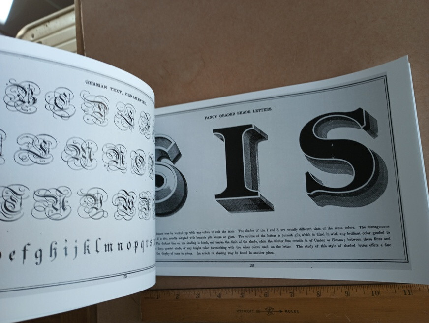 Allen Boyce (1878) Art of Lettering + Sign Painter's Manual * Alphabets ...