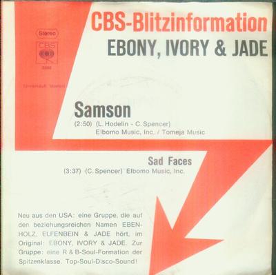 7" Ebony Ivory & Jade/Samson (CBS Blitzinformation) D | eBay.de
