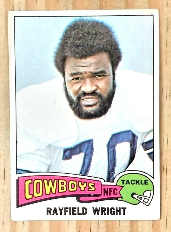 1975 TOPPS RAYFIELD WRIGHT CARD#402 DALLAS COWBOYS FORT VALLEY STATE | eBay