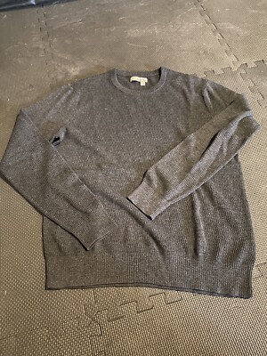 HAWKER RYE Sweater Size Medium Men’s GRAY Knit Crewneck Pullover | eBay