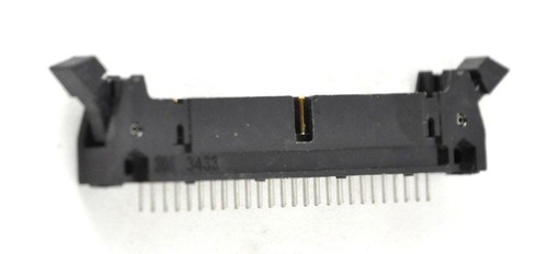 4 ea 3M connector with latches 3433-6002, 2 row x 25, 50 pin straight ...