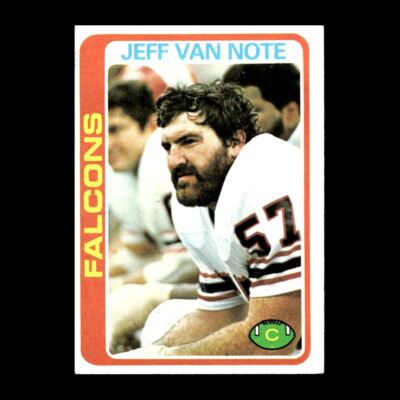 Jeff Van Note 1978 Topps Atlanta Falcons #153 R308F 2 | eBay
