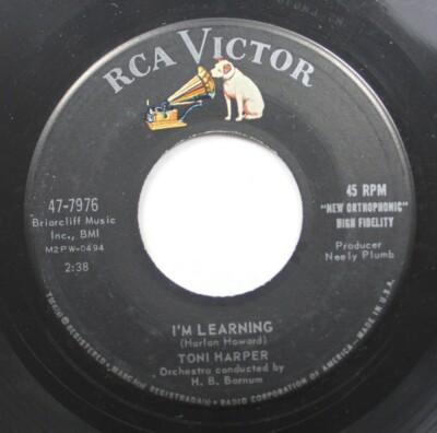 50S & 60S 45 Toni Harper - I'M Learning / Lazy River On Rca Victor ...