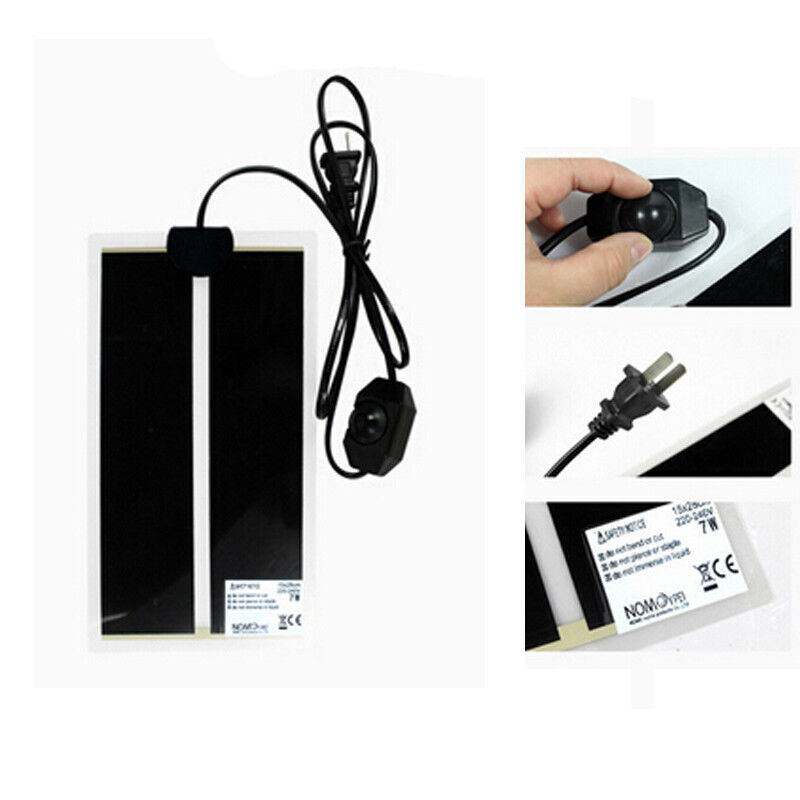 Pet Reptile Heater Under Tank Heating Pad Aquarium Warming Heat Lizard ...