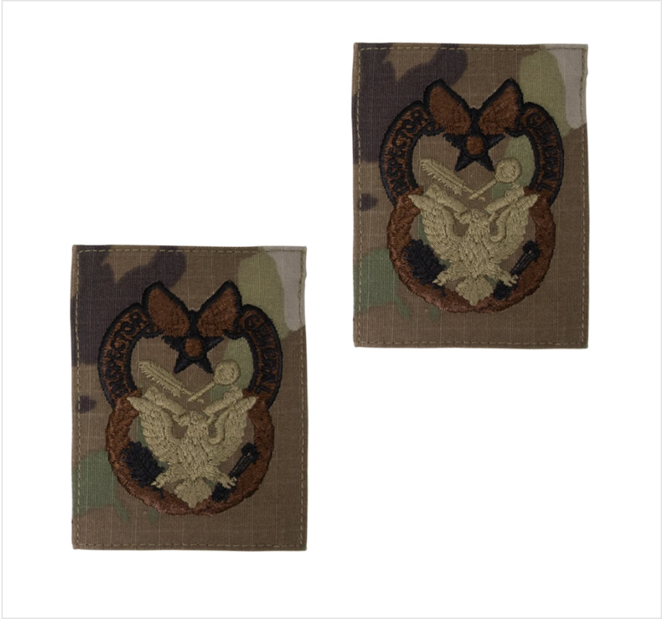 GENUINE U.S. AIR FORCE EMBROIDERED BADGE: INSPECTOR GENERAL ...