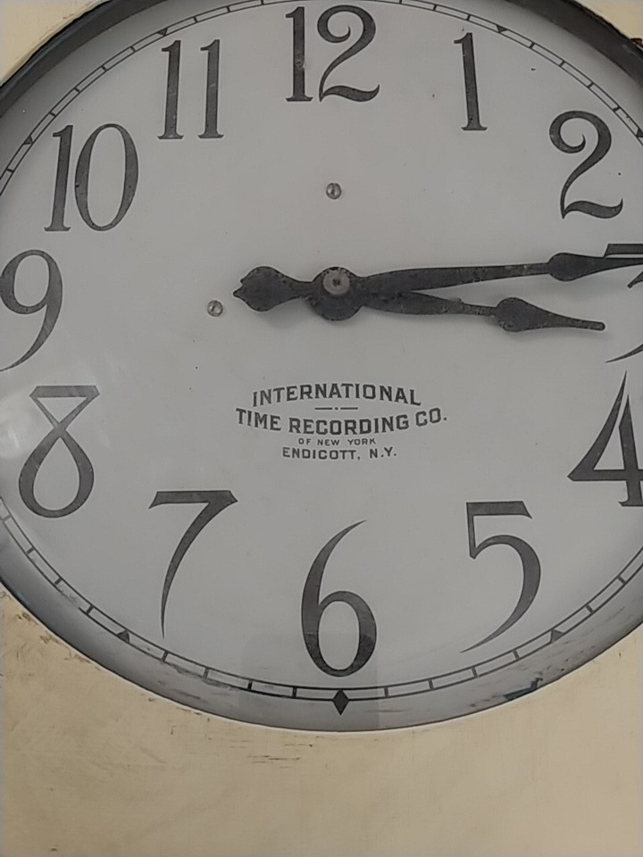 INTERNATIONAL TIME RECORDING CO. SECONDARY ELECTRIC GALLERY CLOCK | eBay