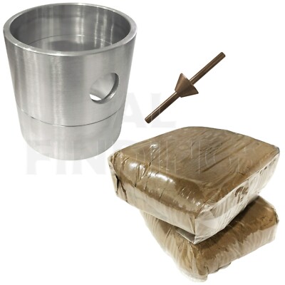 Sand Casting Mould Aluminium Flask Delft Style 100mm x 100mm 2kg sand ...