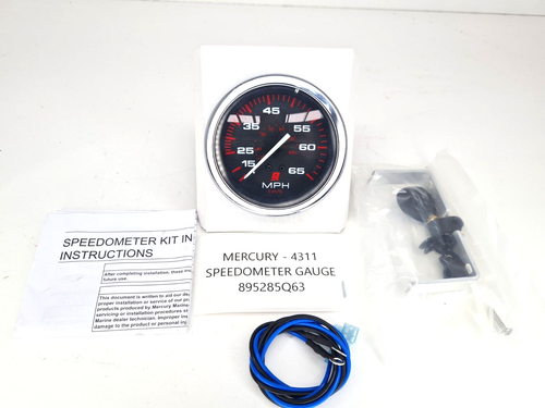 GENUINE 895285Q63 Mercury Quicksilver SPEEDOMETER SPEEDO 65 MPH GAUGE ...