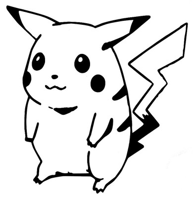 Pikachu Pokemon- Window sticker Car Laptop Fun Car Truck Outdoor Vinyl ...