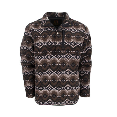 STS Ranchwear Mens Wren Black Aztec 100% Polyester Fleece Jacket | eBay