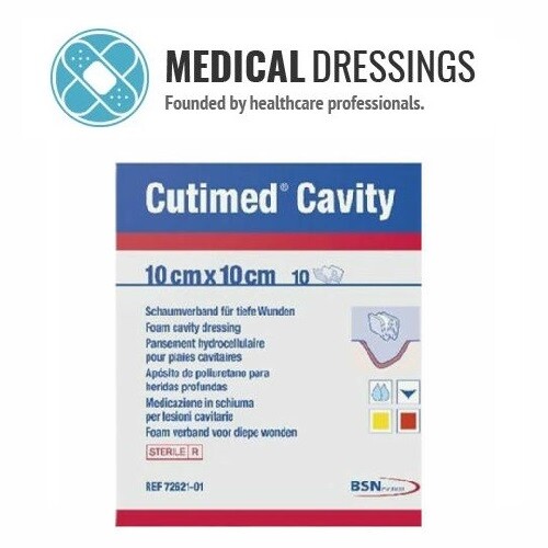 Cutimed Cavity Dressings | All Sizes | Sterile Foam Absorbent ...