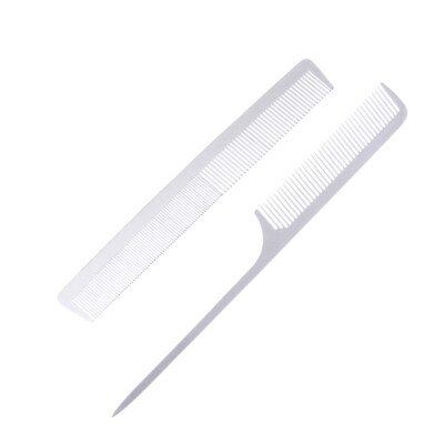2PCS Steel Comb Hair Salon Comb Metal Teasing Combs Hair Fine Teeth ...