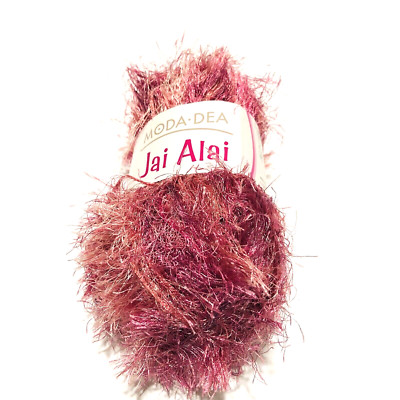 Moda Dea Yarn Jai Alai 98 Yards Bloom 6780 Lot 3118 Pink Eyelash ...