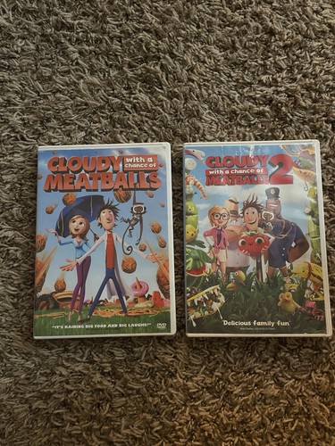 Cloudy with A Chance of Meatballs 1 & 2 DVDS 2 Discs | eBay