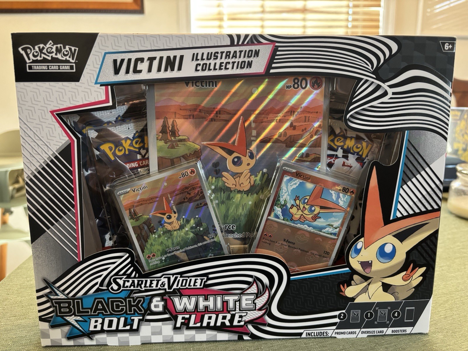Pokemon TCG Black Bolt & White Flare Unova Victini Illustration ...