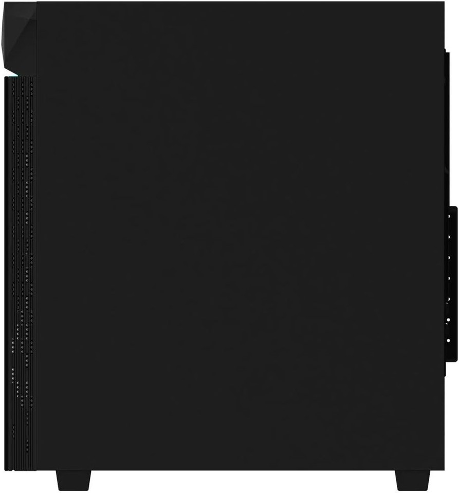 GIGABYTE C200 Glass Black Mid Tower Tempered Glass Computer Gaming Case ...