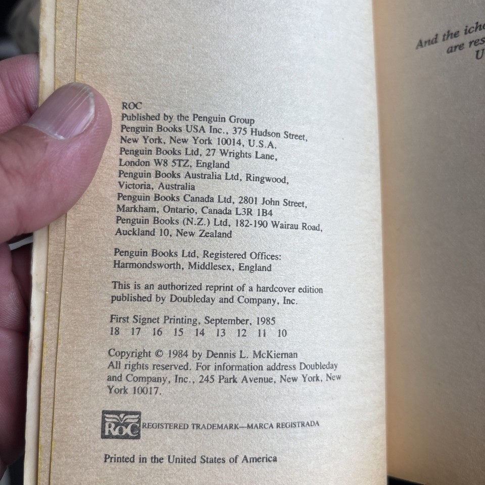 Dennis L. McKiernan The Iron Tower Trilogy. 1-3 All 1st Signet Printing ...