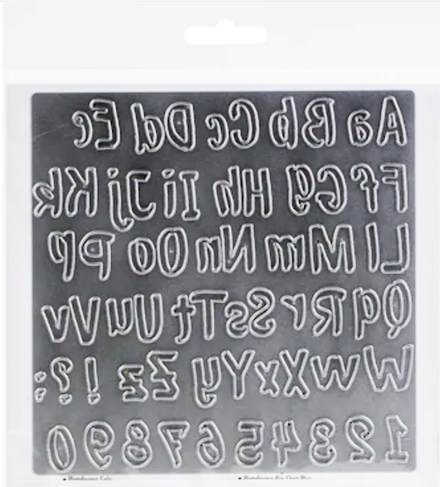 Sizzix Thinlits Bold Brush Alphabet #664491 Retail $25.99 by Sophie Guilar | eBay