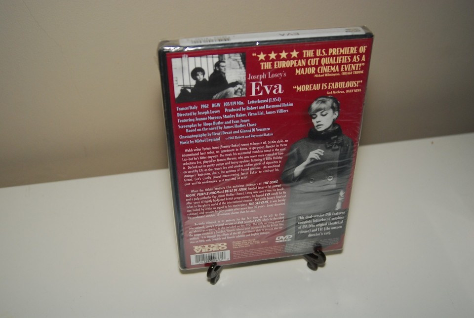 Eva - New Sealed DVD Kino Video Directors Cut & Theatrical Cut Jeanne ...