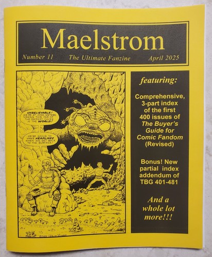 Maelstrom #11, April 2025, comics fanzine, TBG index, art, strips, 60 pages | eBay