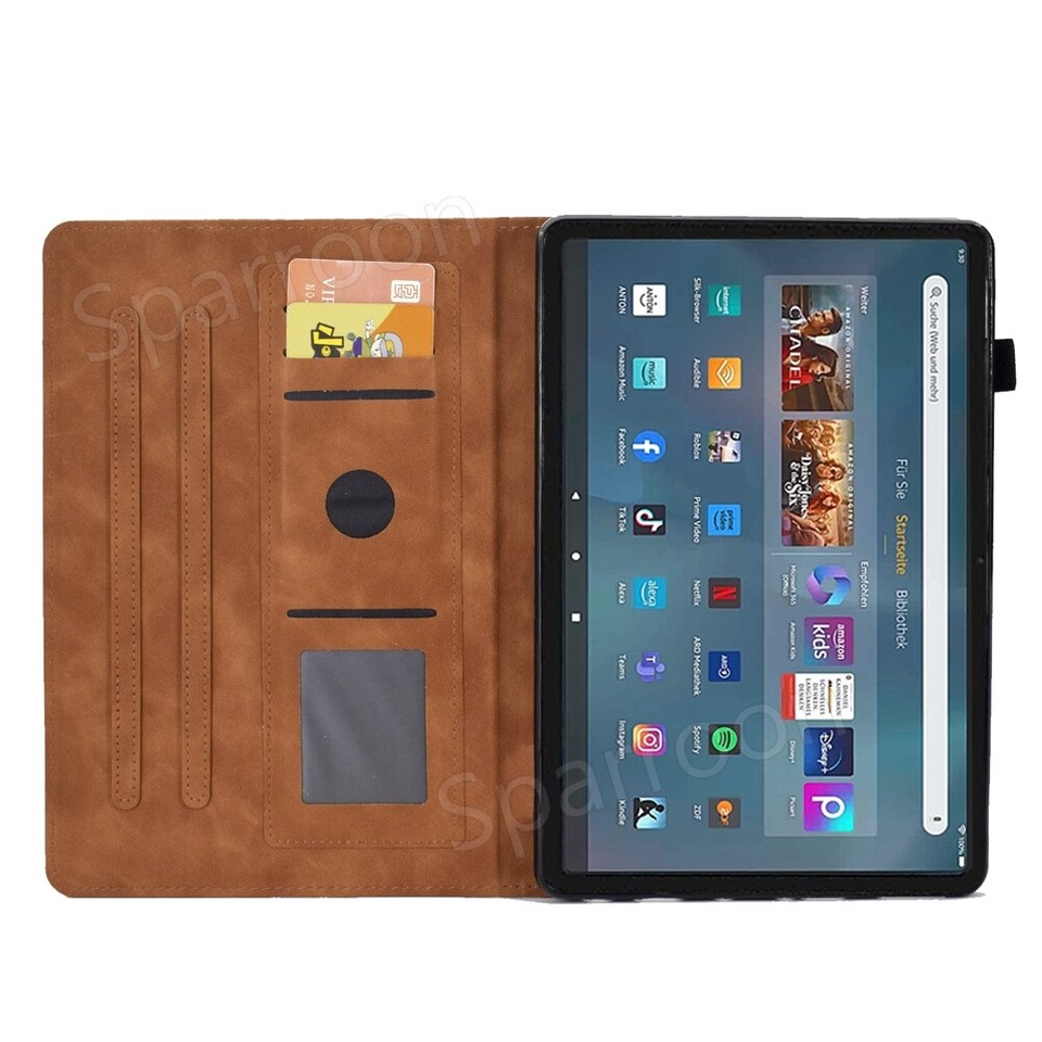 Leather Case Cover For Amazon Fire 7 HD 8 10 Kindle Paperwhite 1/2/3/4 ...