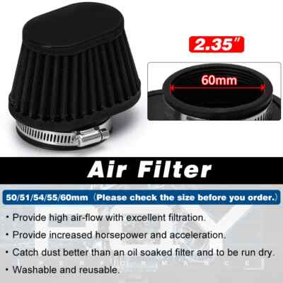 Motorcycle Air Filter Motor Car mini bike Cold Air Intake High Flow ...