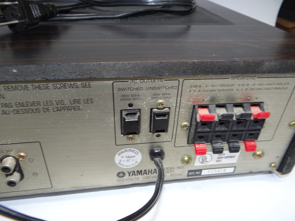Yamaha R-300 Natural Sound Stereo Receiver Tested Working | eBay
