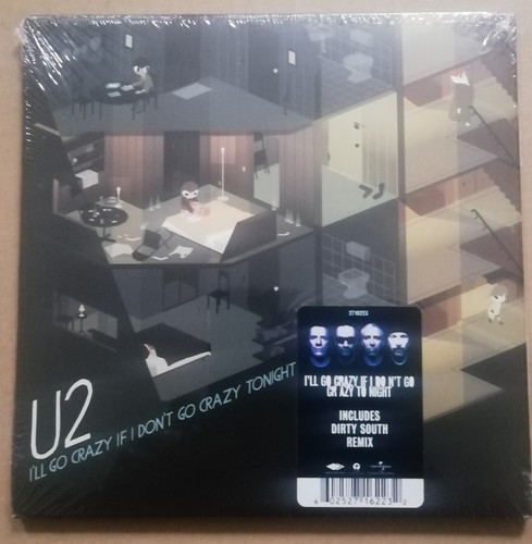 U2"I'll Go Crazy If I Don't Go Crazy Tonight" 1X45T, UK 2009, Vinyle ...